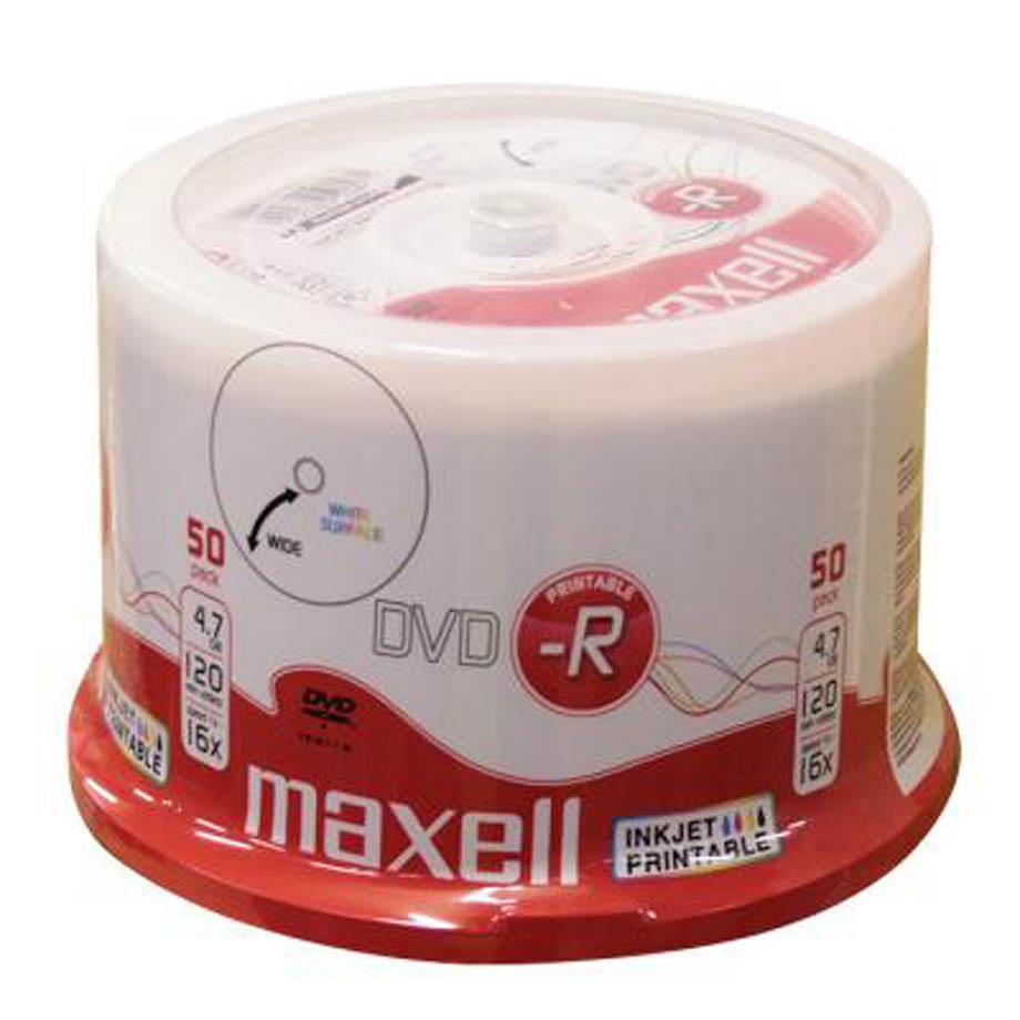 DVD-R MAXELL 4,7GB 16X 50/1 PRINTABLE - NOVOLUX