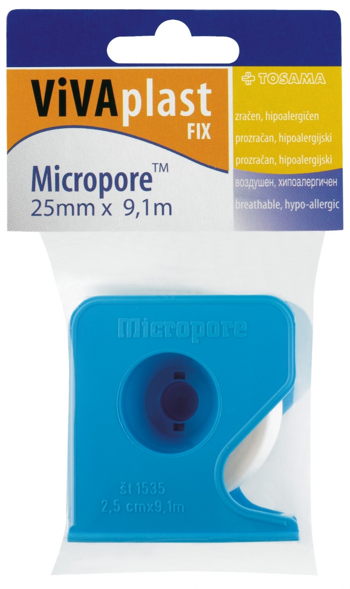 OBLIŽI VIVAPLAST MICROTAPE 25MMX9M - NOVOLUX