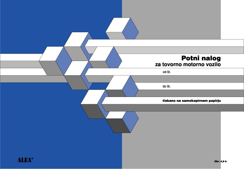 OBR. 4.9B POTNI NALOG ZA TOVORNO MOTORNO VOZILO A4 - NOVOLUX
