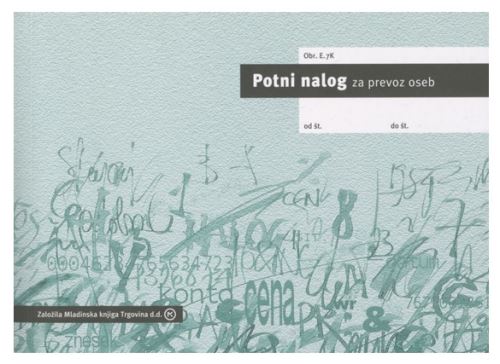 OBR. E.7K POTNI NALOG ZA POTNIŠKI PROMET - NOVOLUX